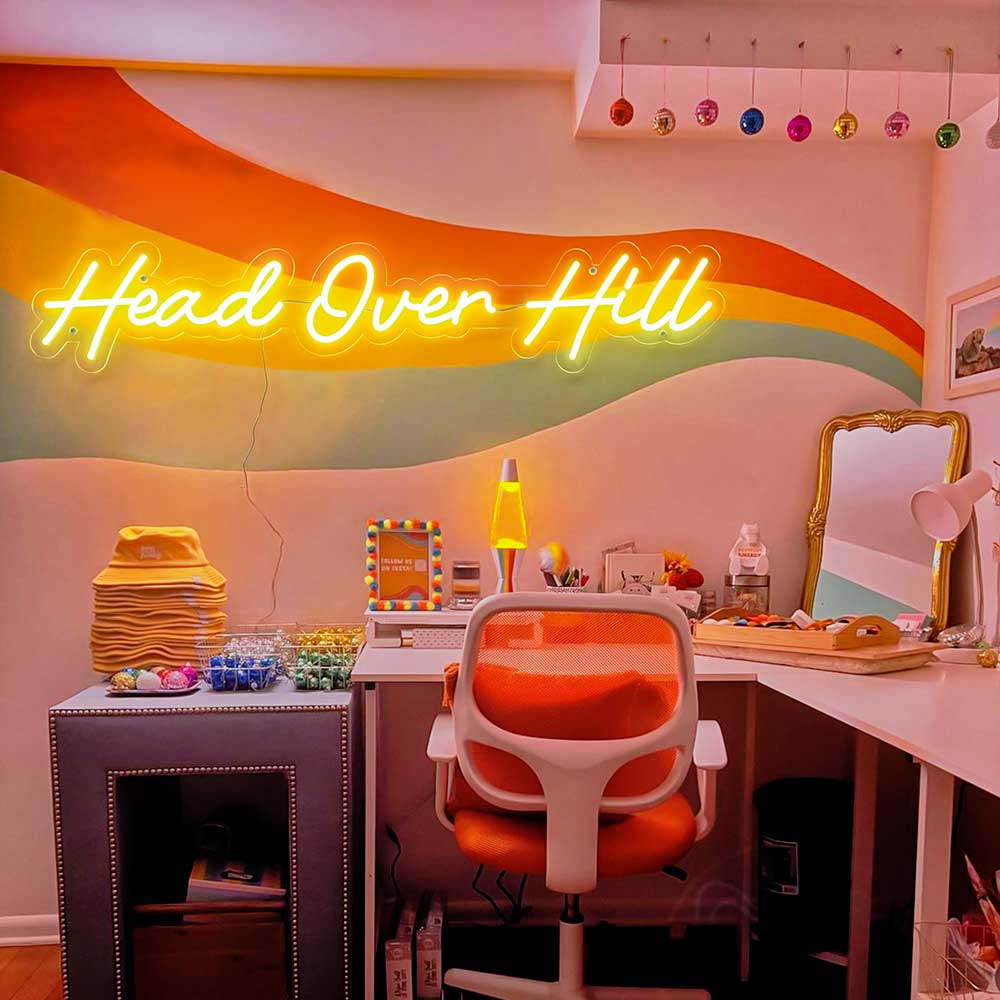 Head Over Hill Neon Sign – Candyneon